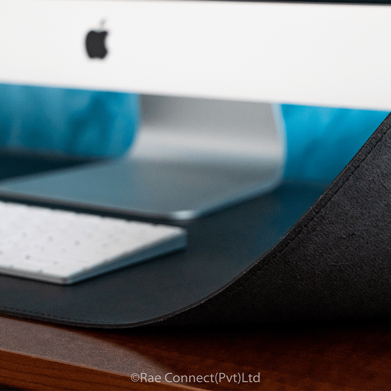 Premium PU Leather Desk Mat with Suede Base | Raesl.lk