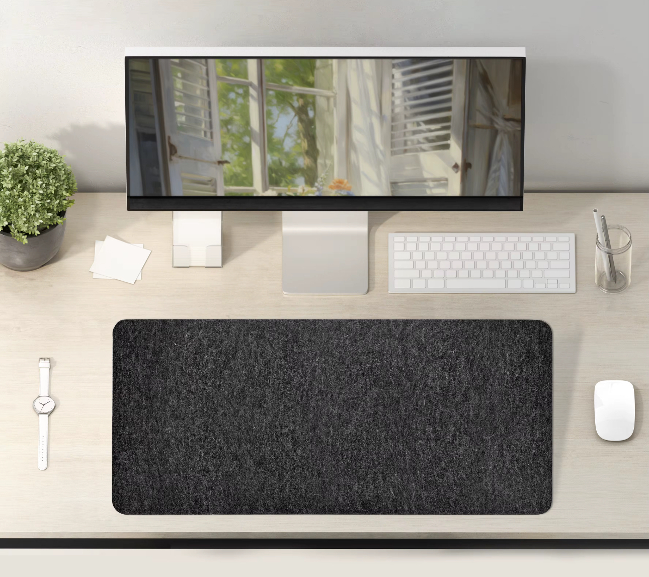 Premium Felt Desk Mat – Non-Slip, Soft & Durable Protection