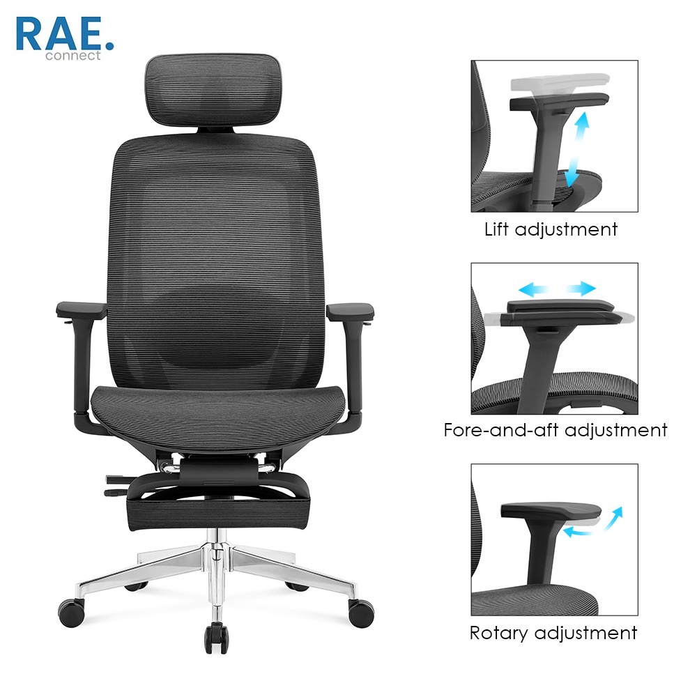 Rae Ergo Flex 4D Ergonomic Chair | Mesh Office Chair