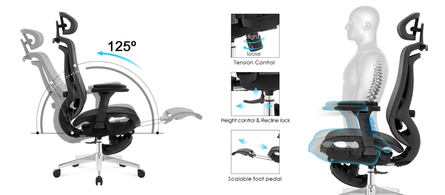Rae Ergo Flex 4D Ergonomic Chair | Mesh Office Chair