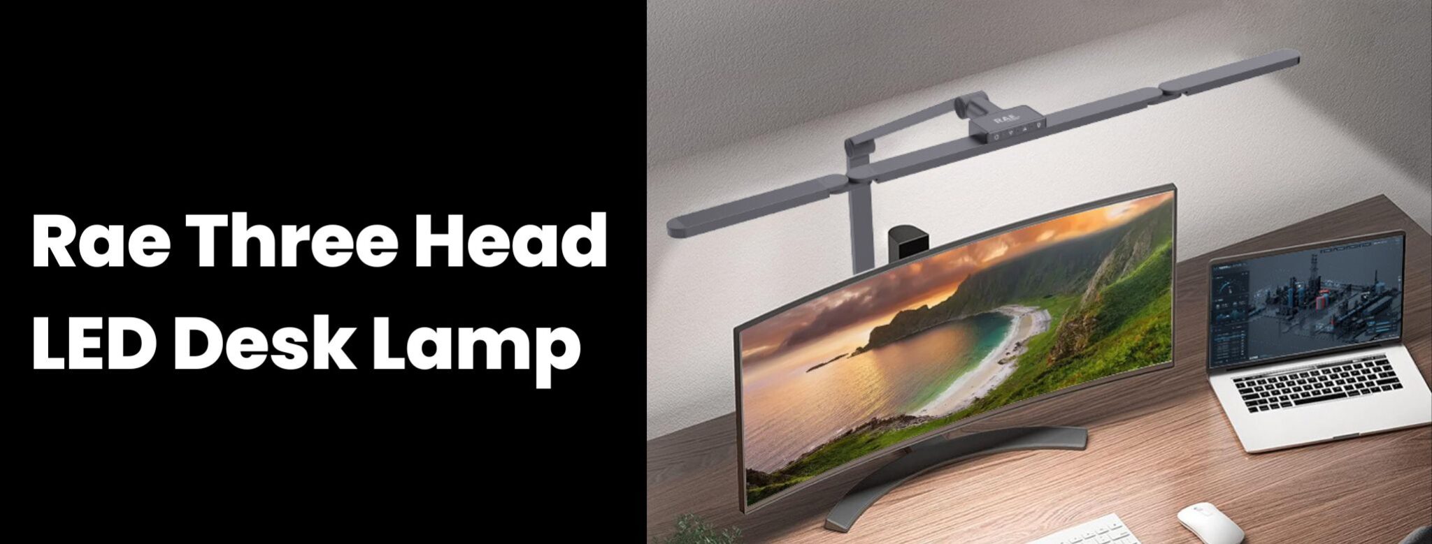 Rae Three Head LED Desk Lamp - Rae